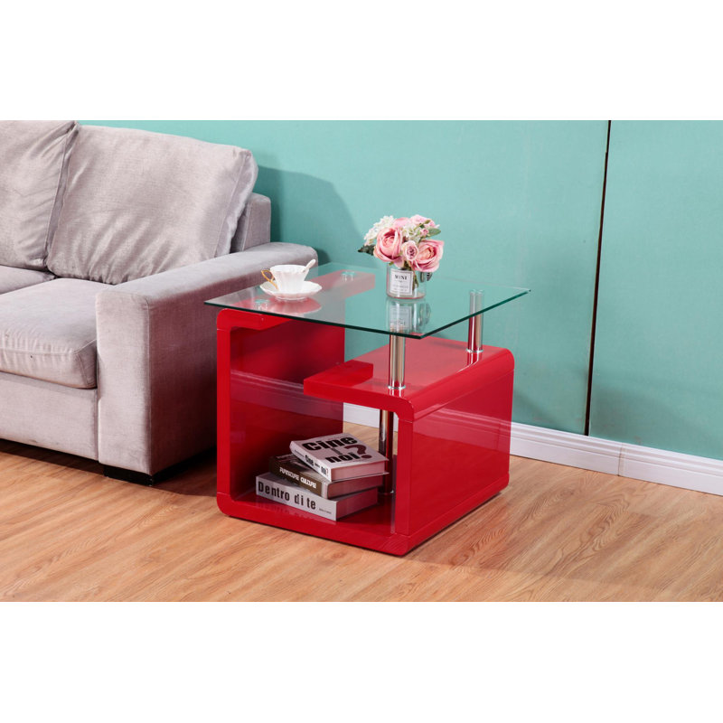 Wrought Studio™ Red End Table | Wayfair
