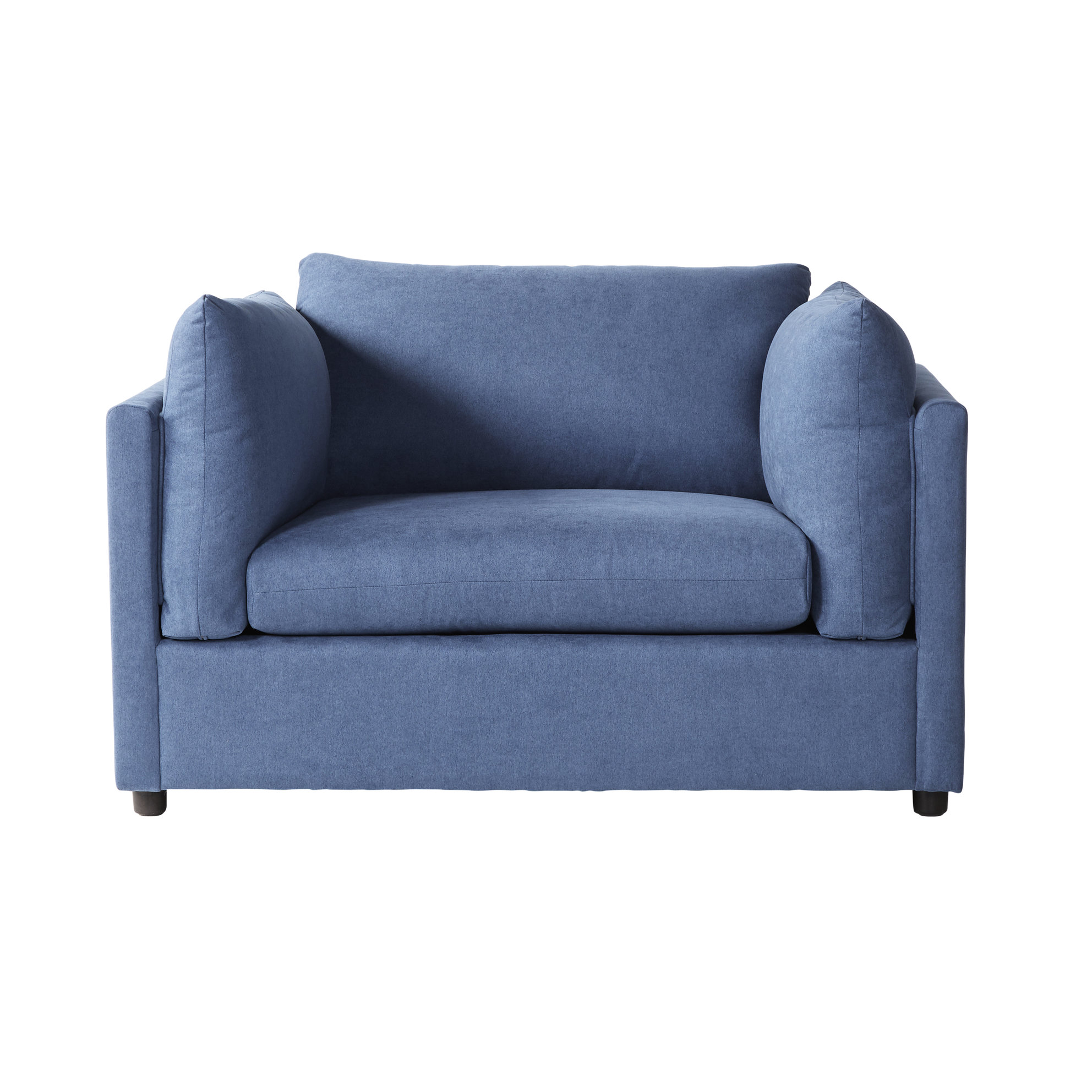 Everly Quinn Sumptuous Chair And In Navy Blue For Relaxing Living Room ...