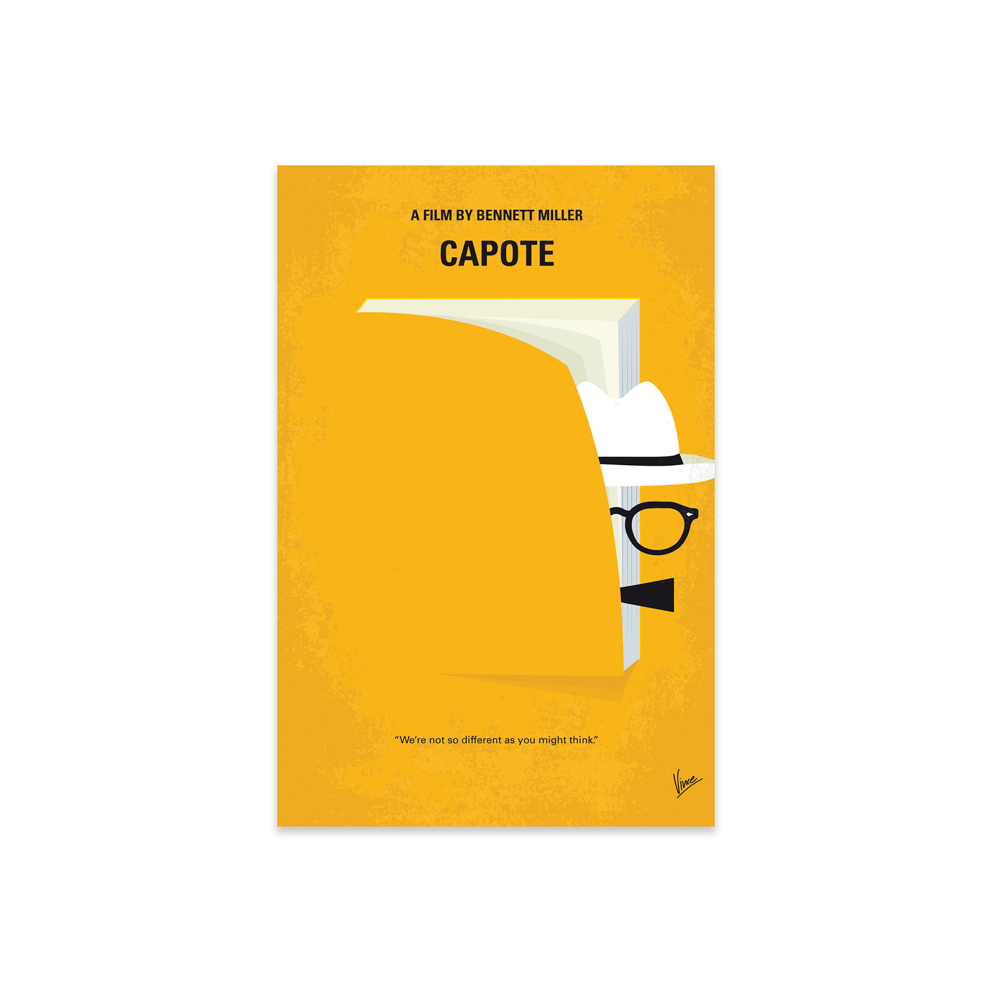iCanvas Capote Minimal Movie Poster Print On Acrylic Glass - Wayfair Canada