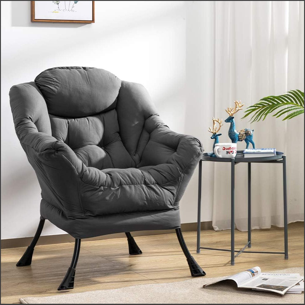 Winston Porter Fabric Large Lazy Chair For Living Room Accent Reading ...
