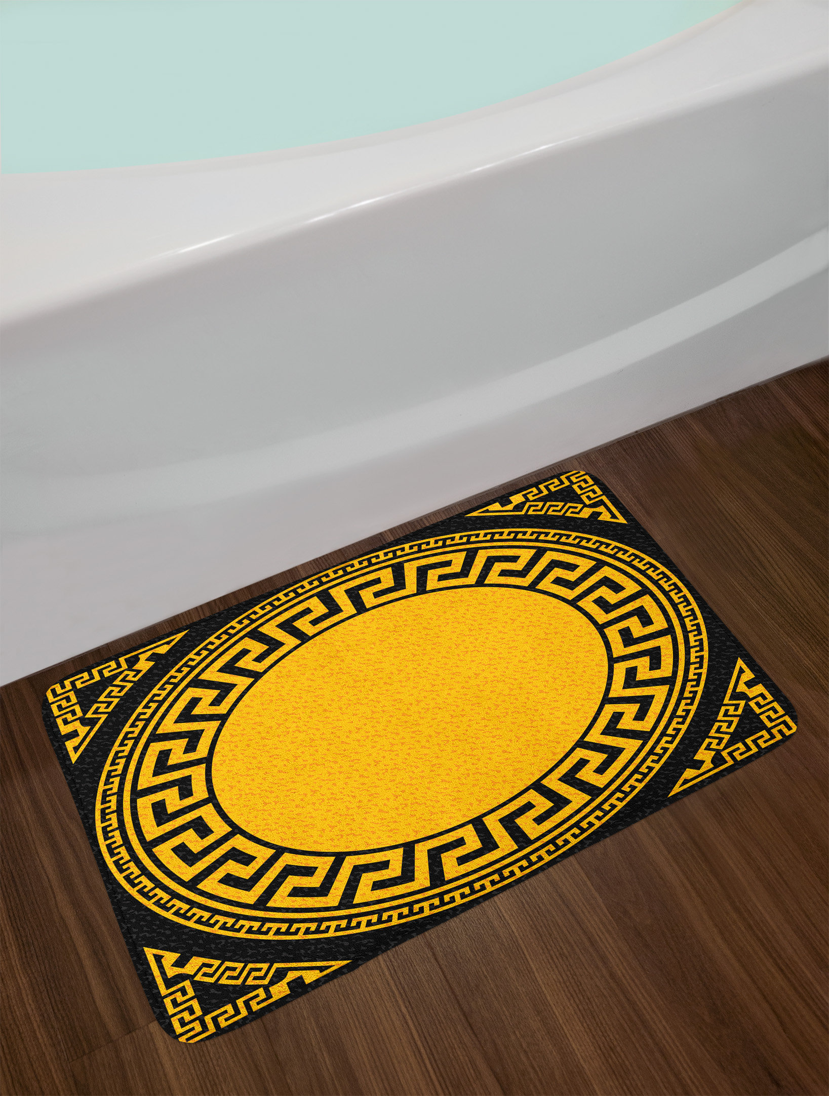 East Urban Home Ambesonne Greek Key Bath Mat by, Sun Inspired Big ...