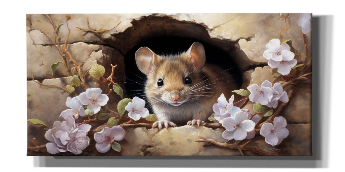 Winston Porter 'Mouse In The Wall 4' by Momart Canvas Wall Art | Wayfair