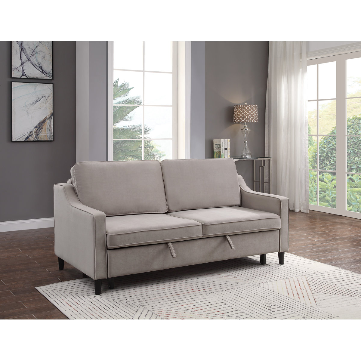 Andrew Home Studio Kehls Convertible Studio Sofa With Pull-out Sleeper ...