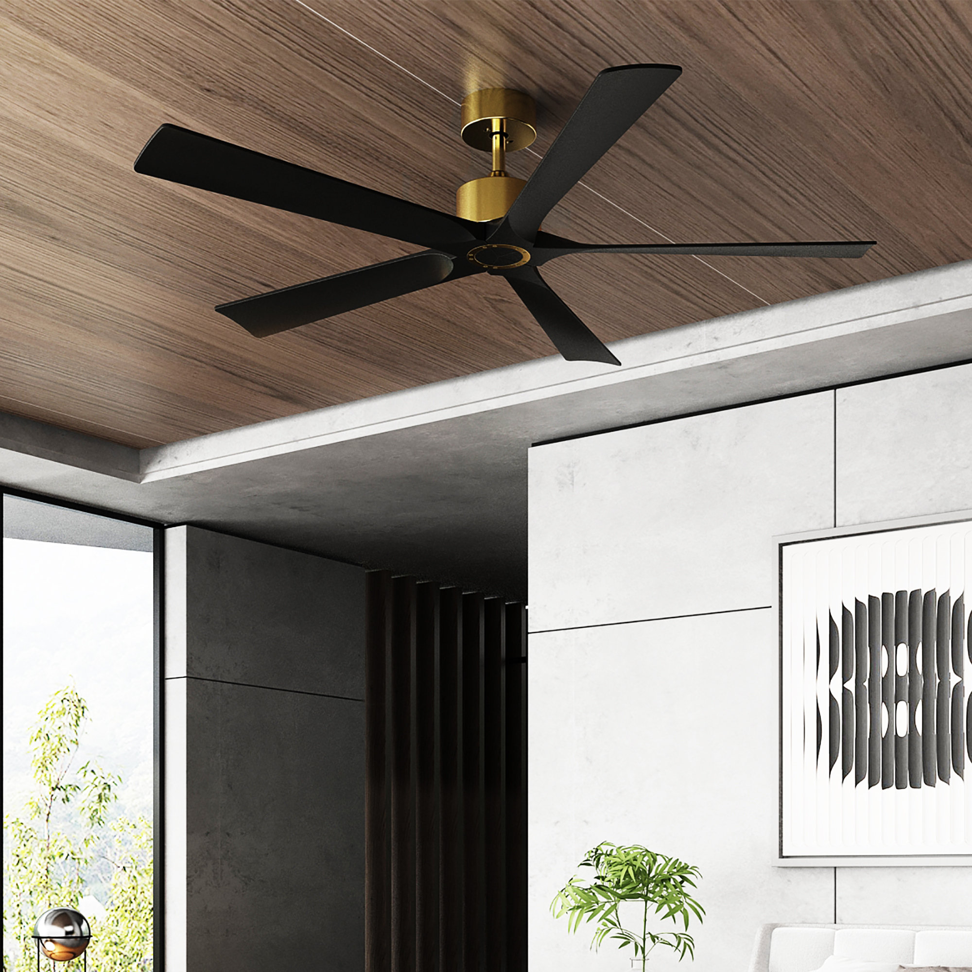 Mercer41 5 - Blade Propeller Ceiling Fan With Remote Control - Wayfair ...