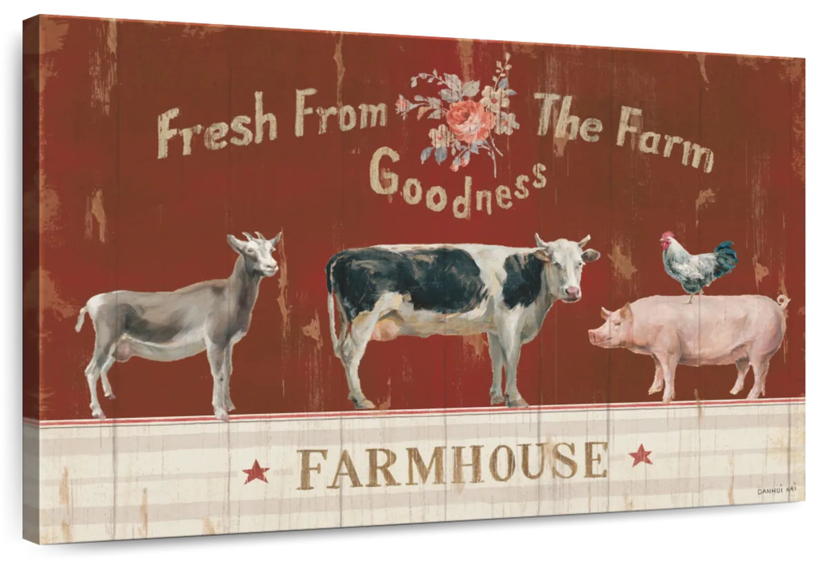 August Grove® Farm Patchwork II Wall Sign | Wayfair