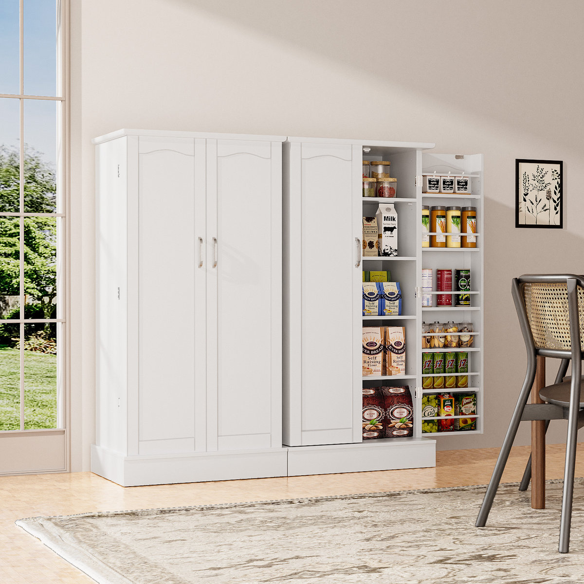 Red Barrel Studio® Malarie 47" Kitchen Pantry & Reviews | Wayfair