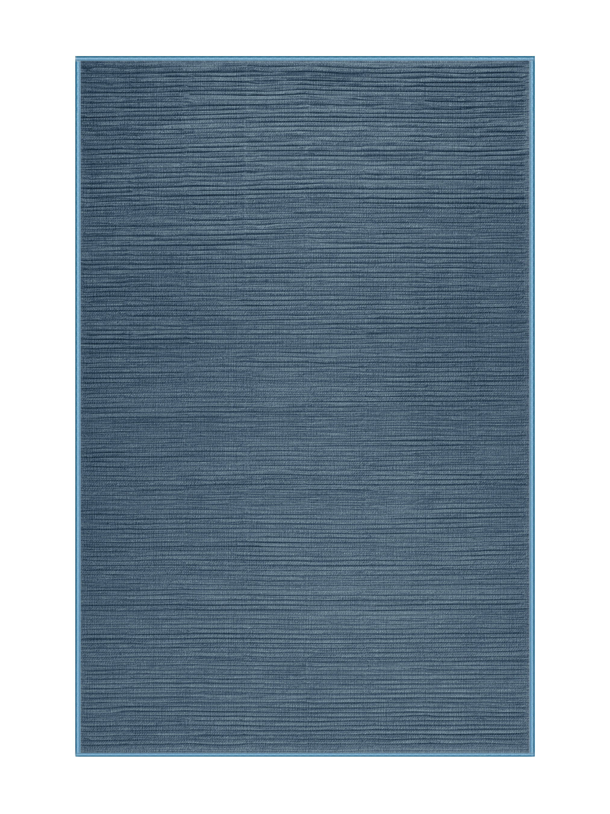 Hokku Designs Machine Washable Solid Blue Area Rug | Wayfair