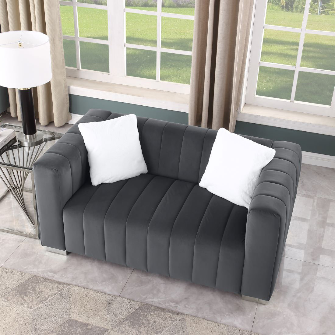 Hokku Designs Quennel 62.6" Upholstered Loveseat | Wayfair