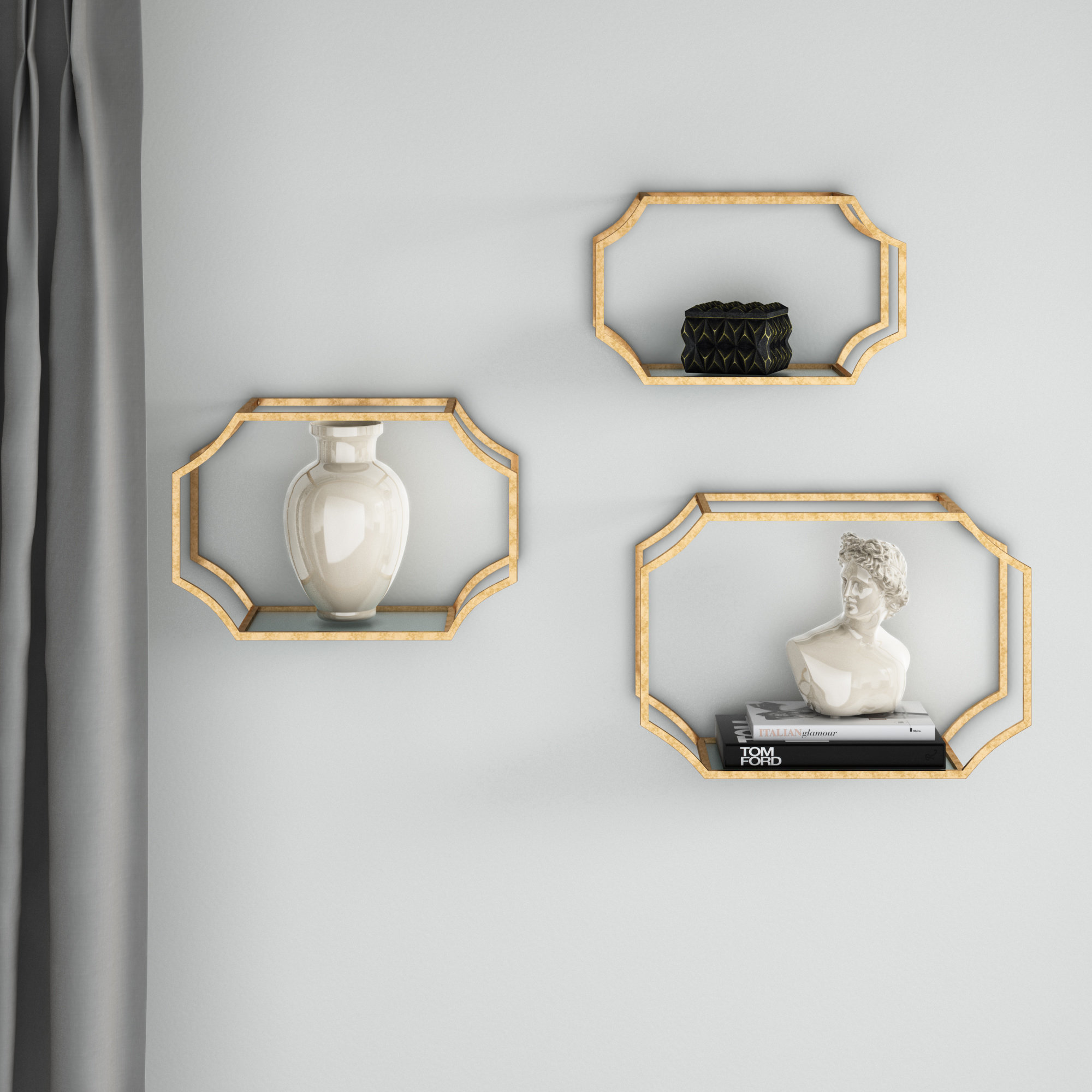 Greyleigh™ Stetson 3 Piece Wall Shelf Set & Reviews - Wayfair Canada