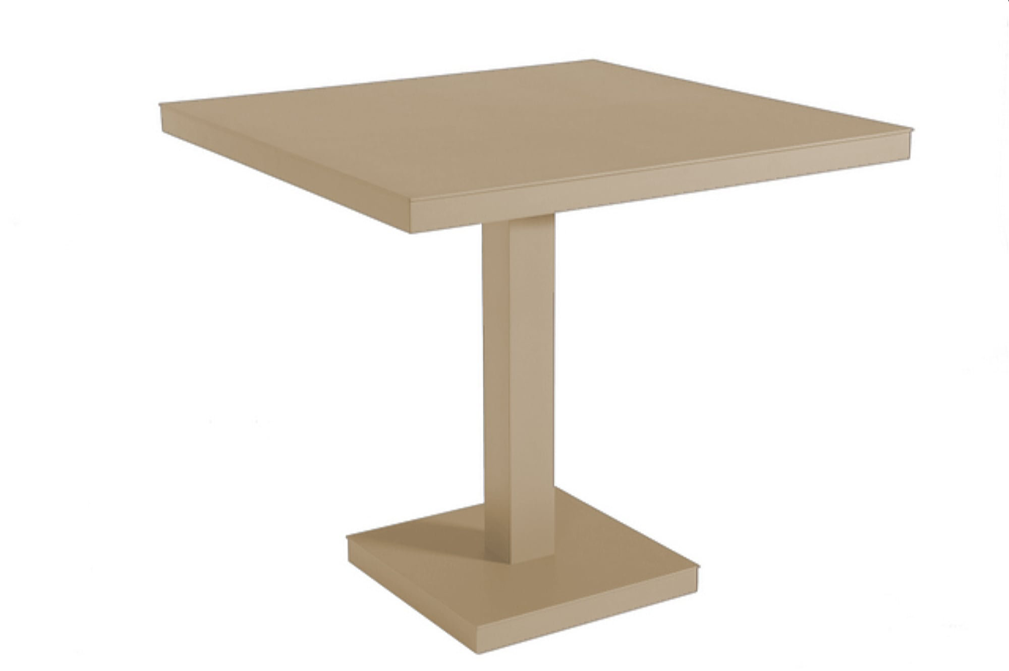 Resol Barcino - Square Table - Pedestal Leg - 31x31 - Sand - Wayfair Canada