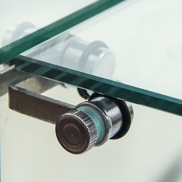 Abrahams Glass Display Cabinet with Mirrored Back Panel, Glass Display ...