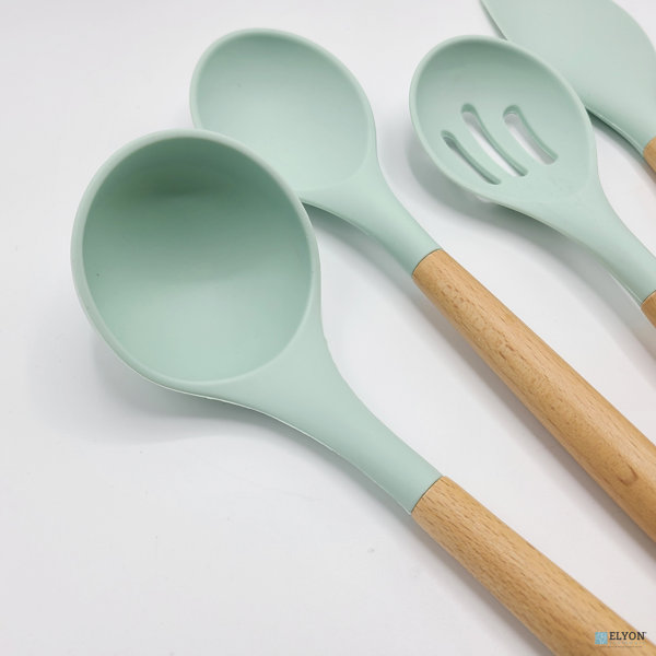 Elyon Tableware 9-Piece Colored Silicone Kitchen Utensil Set & Reviews ...