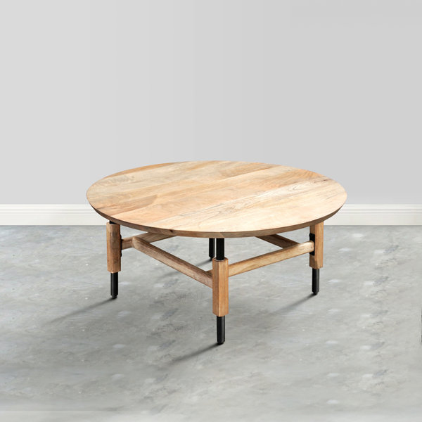 Loon Peak® Jasselle Solid Wood Top Single Coffee Table | Wayfair