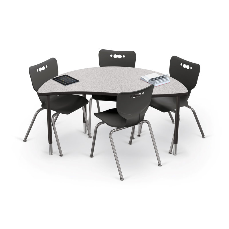 MooreCo Hierarchy Creator HPL Whiteboard Half Circle Activity Table ...