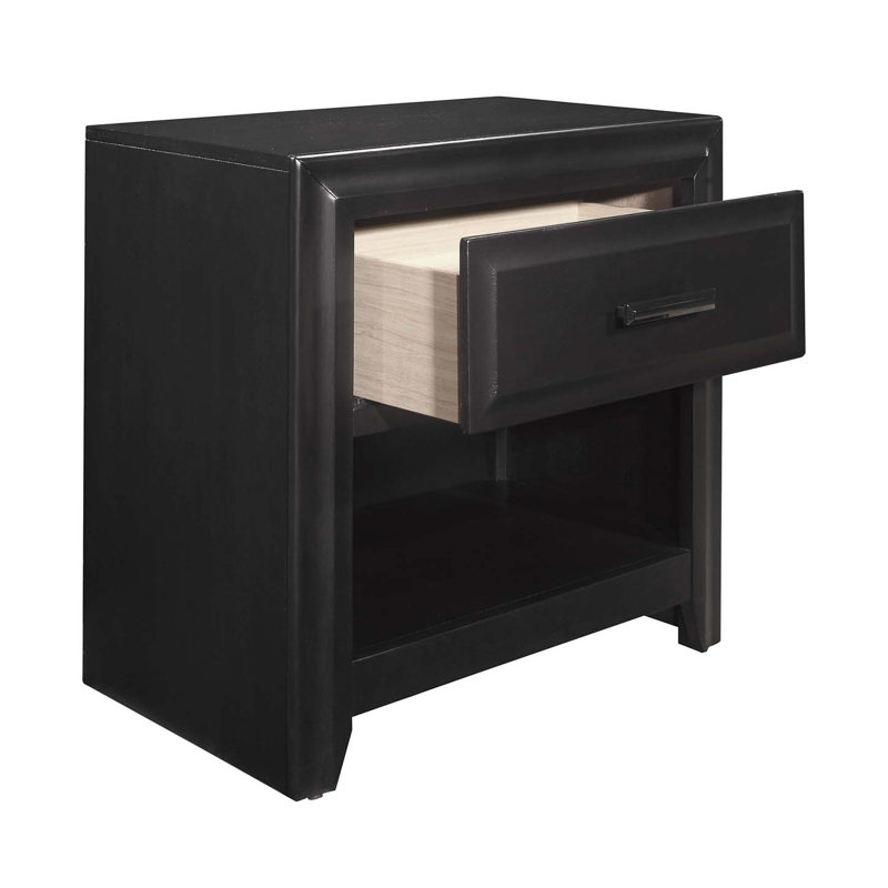Latitude Run® Modern Style Storage Cubby Nightstand With Drawer | Wayfair