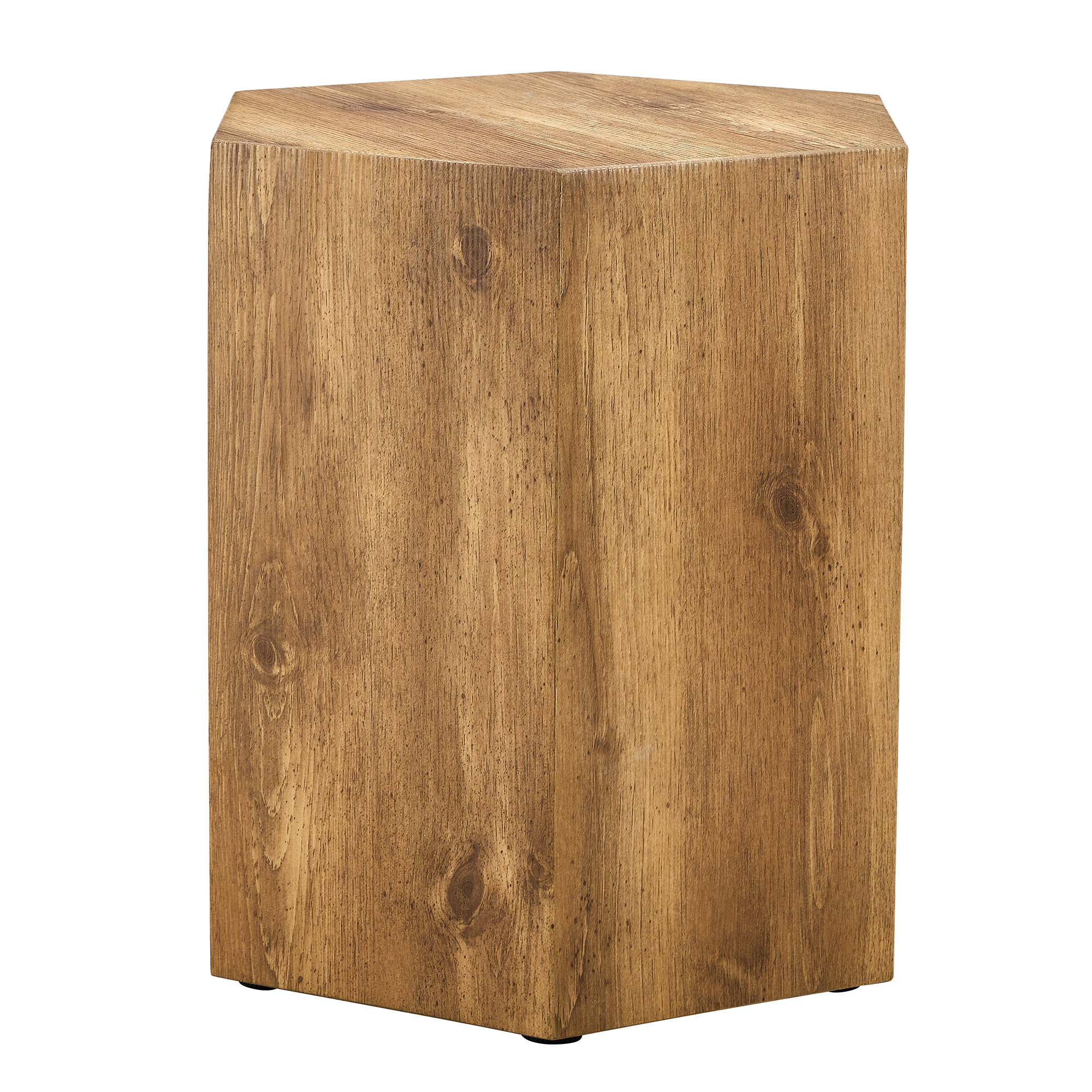 Millwood Pines Modern MDF side table with intricate grain pattern | Wayfair