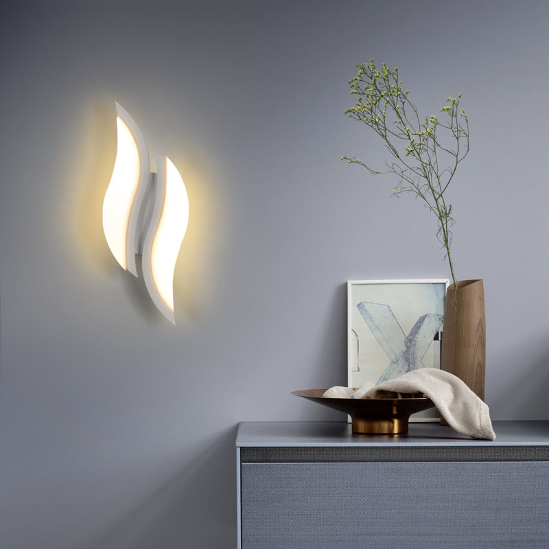 Metro Lane 2-Light LED Flush Mounted Wall Sconce & Reviews | Wayfair.co.uk