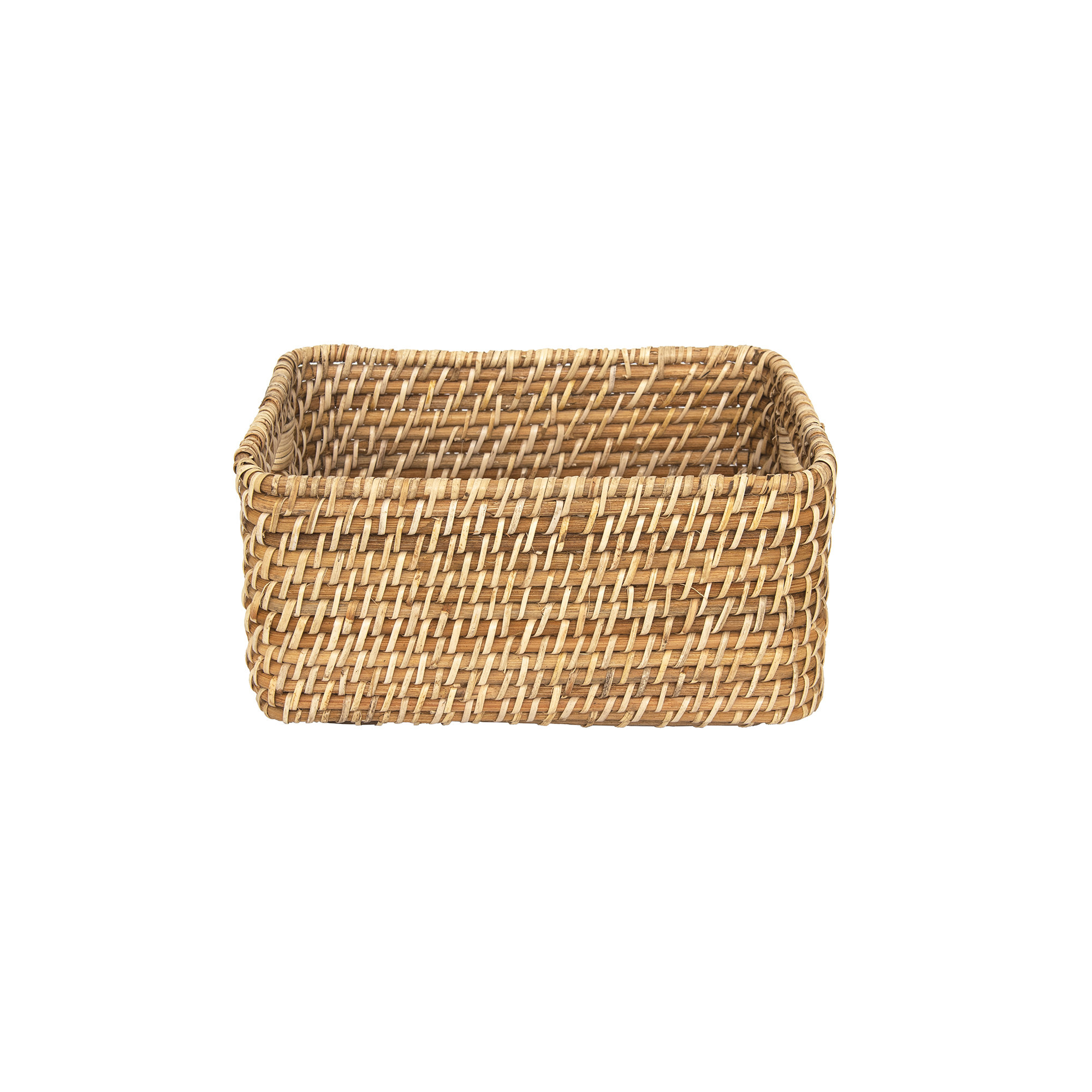 we think storage. Hand-Woven Rattan Storage Basket | Wayfair