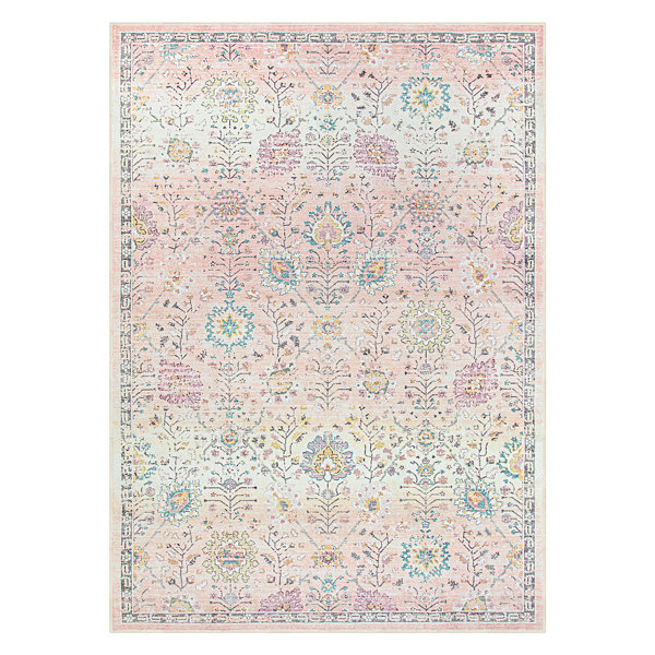 Bungalow Rose Vintage Classic Area Rug Elegant Home Décor Floor Rug ...