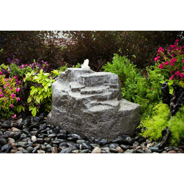 LiquidArt Fountains Glass Fiber Reinforced Concrete Rock Mountain ...