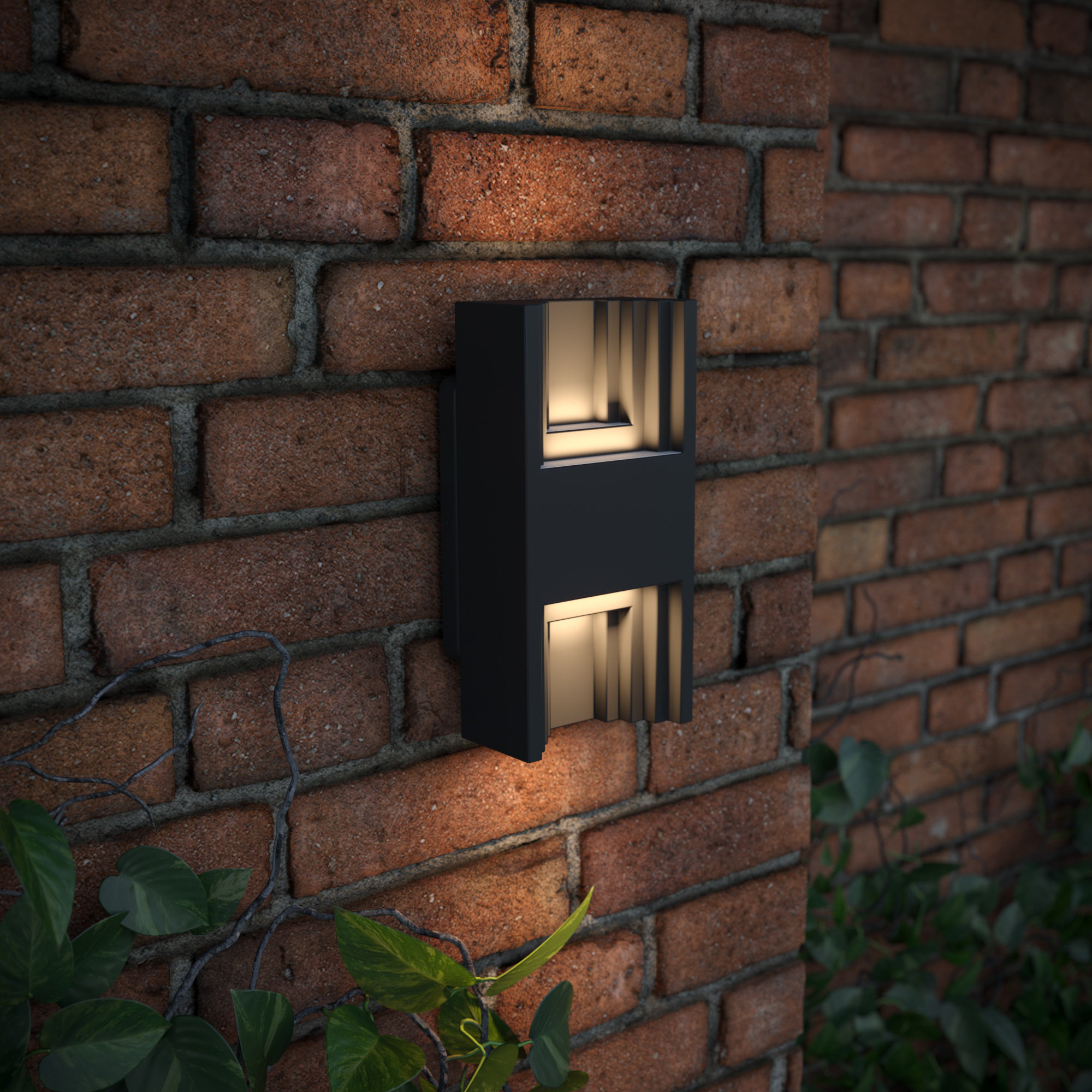 Latitude Run® Eolia Aluminum Weatherproof LED Wall Light - Elegant Up ...