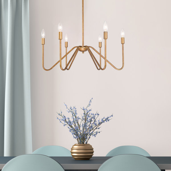 Everly Quinn Xavieyah 6 - Light Dimmable Chandelier & Reviews | Wayfair