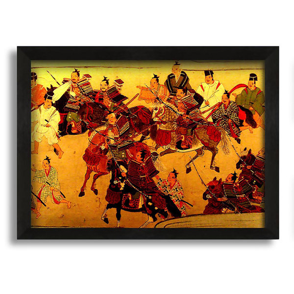 ClassicLiving Muromachi Samurai Battle - Single Picture Frame Print on ...