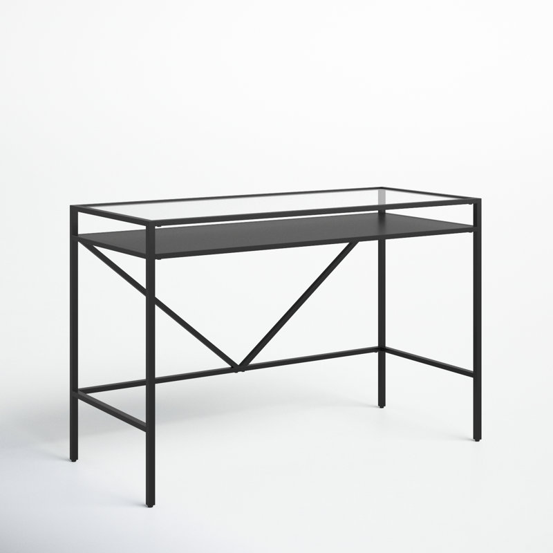 AllModern Duran Glass Desk & Reviews | Wayfair
