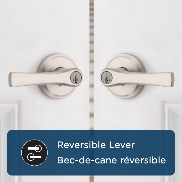 Weiser Katella Keyed Entry Lever In Satin Nickel - Wayfair Canada