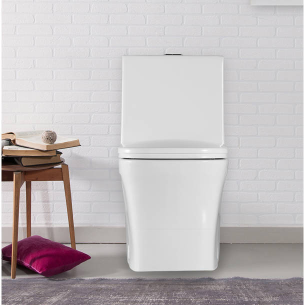 Yingze Fixtures Yingze 1.6 GPF Round Compact One-Piece Toilet 23 inches ...