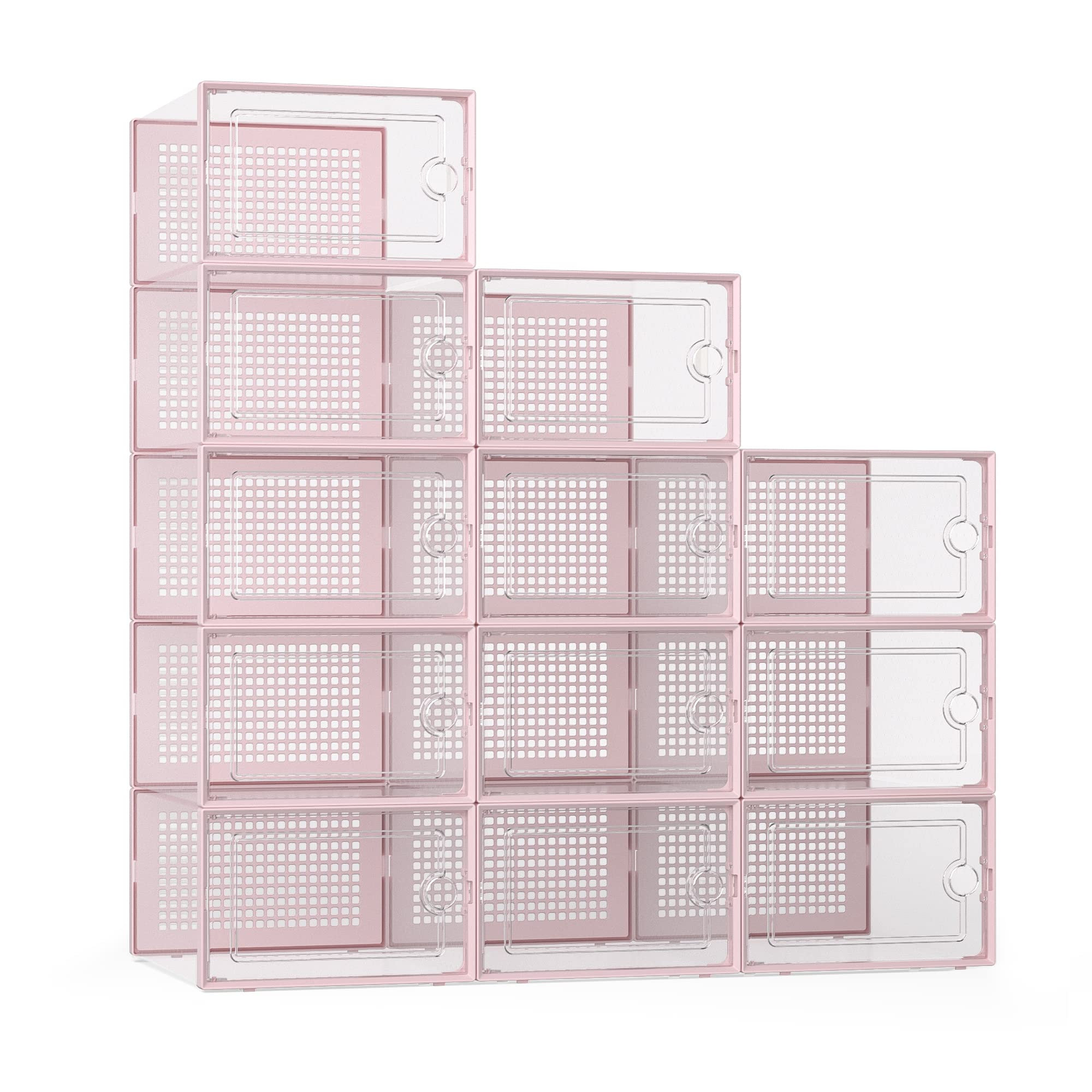 17 Stories Shoe Boxes Clear Plastic Stackable Shoe Containers - Wayfair ...