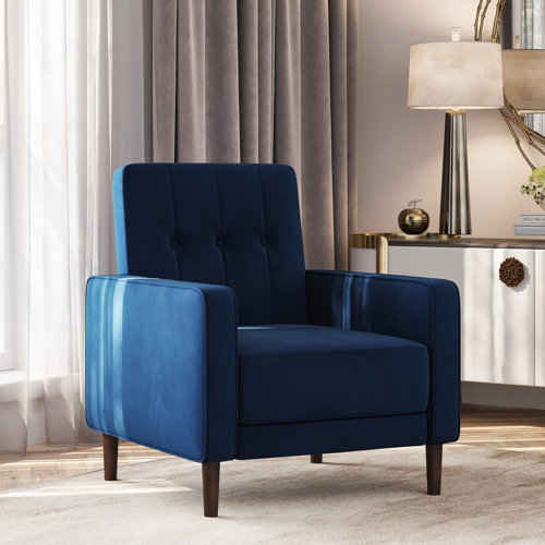 Blue Velvet Accent Chairs You'll Love | Wayfair