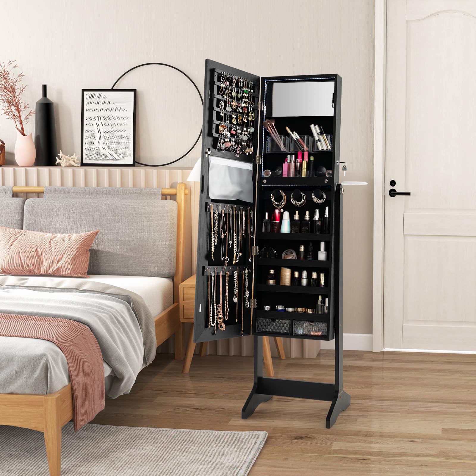 Lark Manor Botnick 16'' Wide Freestanding Jewelry Armoire | Wayfair