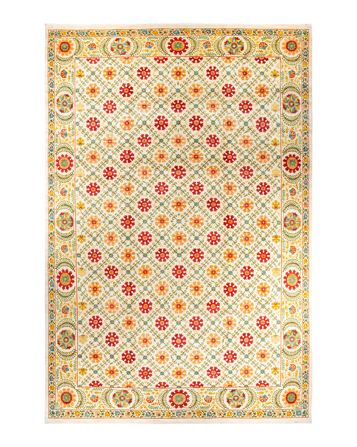 Isabelline Gorgas One-of-a-Kind 11'10" x 17'10" 2000s Area Rug in Ivory ...