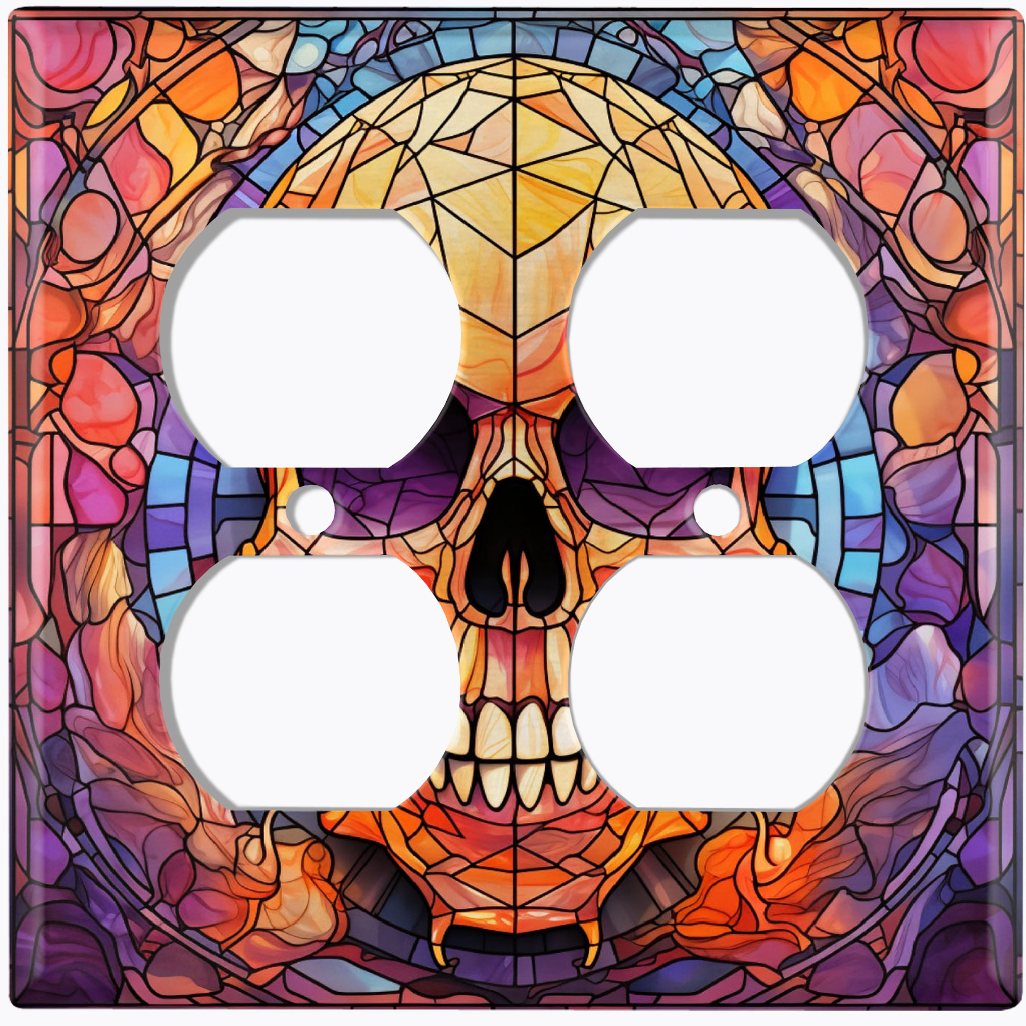 WorldAcc Halloween Colorful Skull Christmas Festive Tree Lights 2 ...