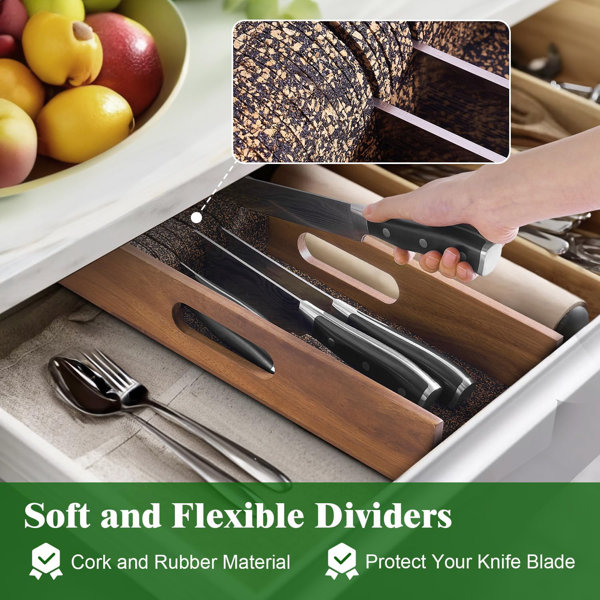 MCKINNON HOME FURNISHINGS, INC. Knife Drawer Organizer Insert, In ...