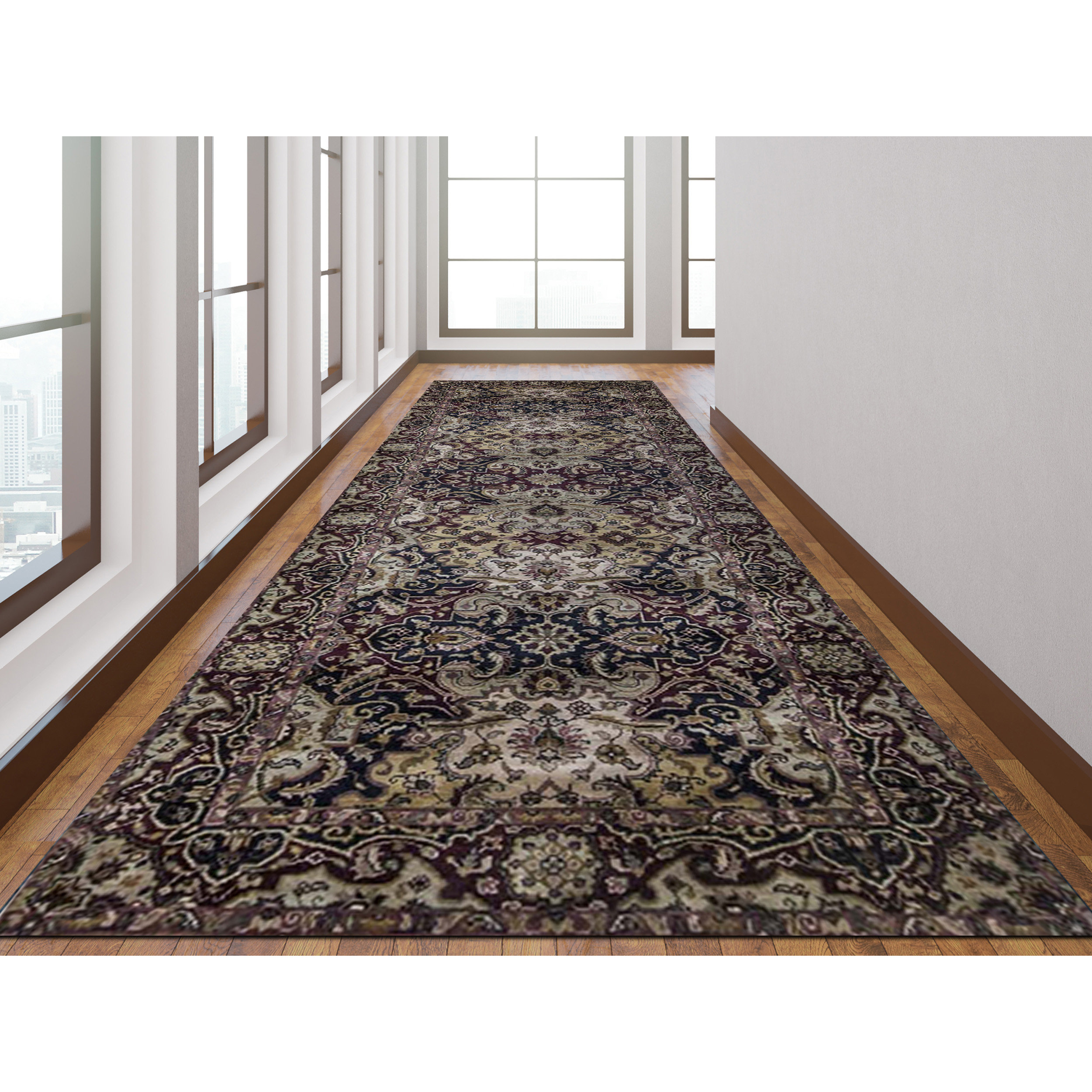 Bokara Rug Co., Inc. Hand-Knotted High-Quality Multi-Colored Runner ...