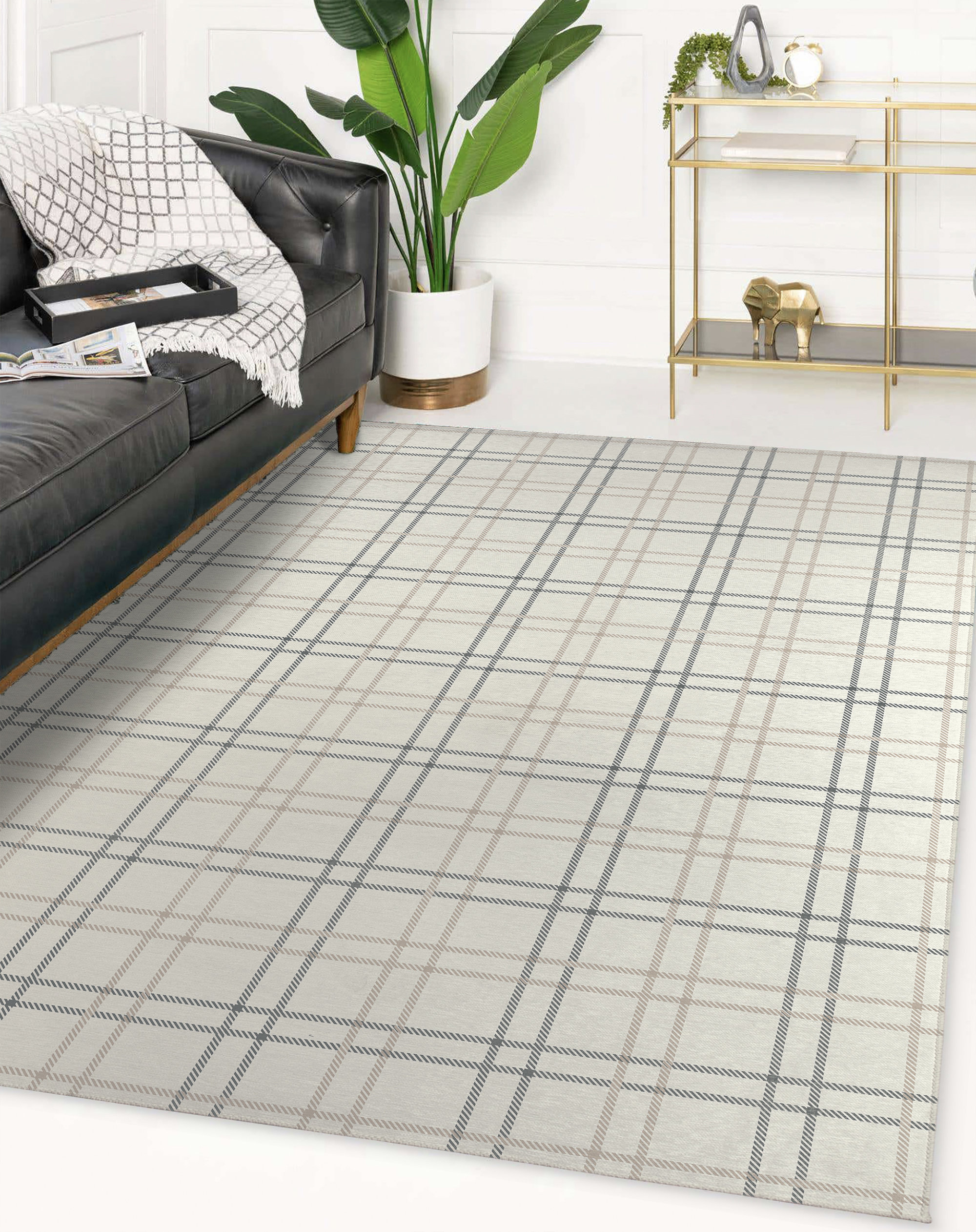 Gracie Oaks Mungovan Plaid Indoor Rug | Wayfair