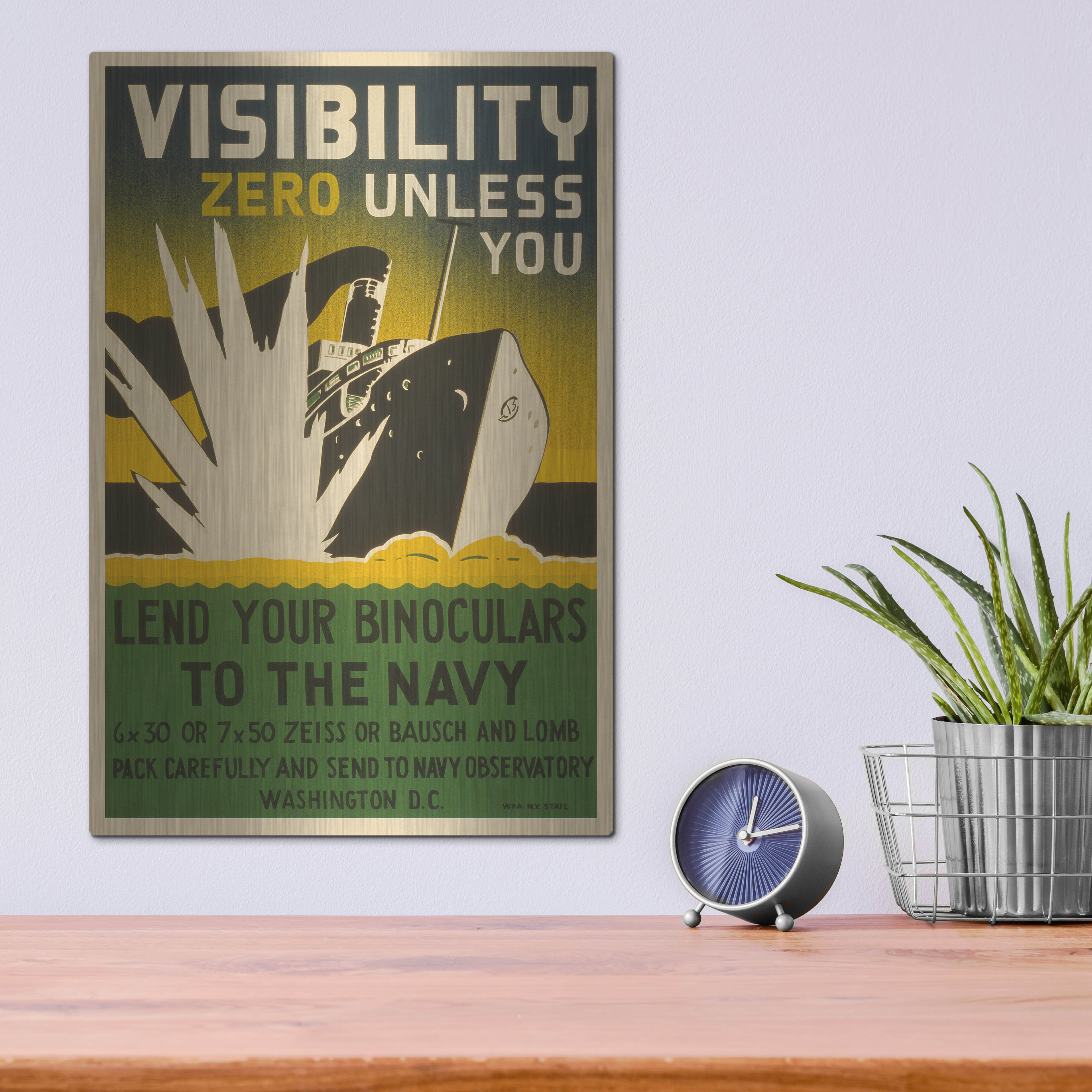 Breakwater Bay 'Visibility Zero' by Unknown, Metal Wall Art | Wayfair