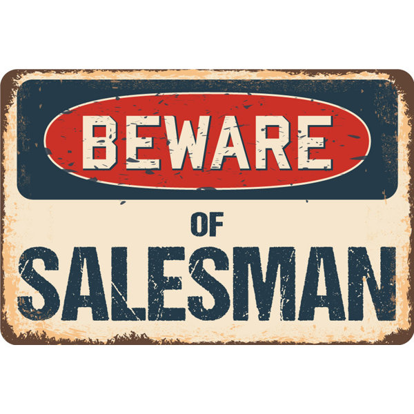 SignMission Beware of Salesman Sign | Wayfair