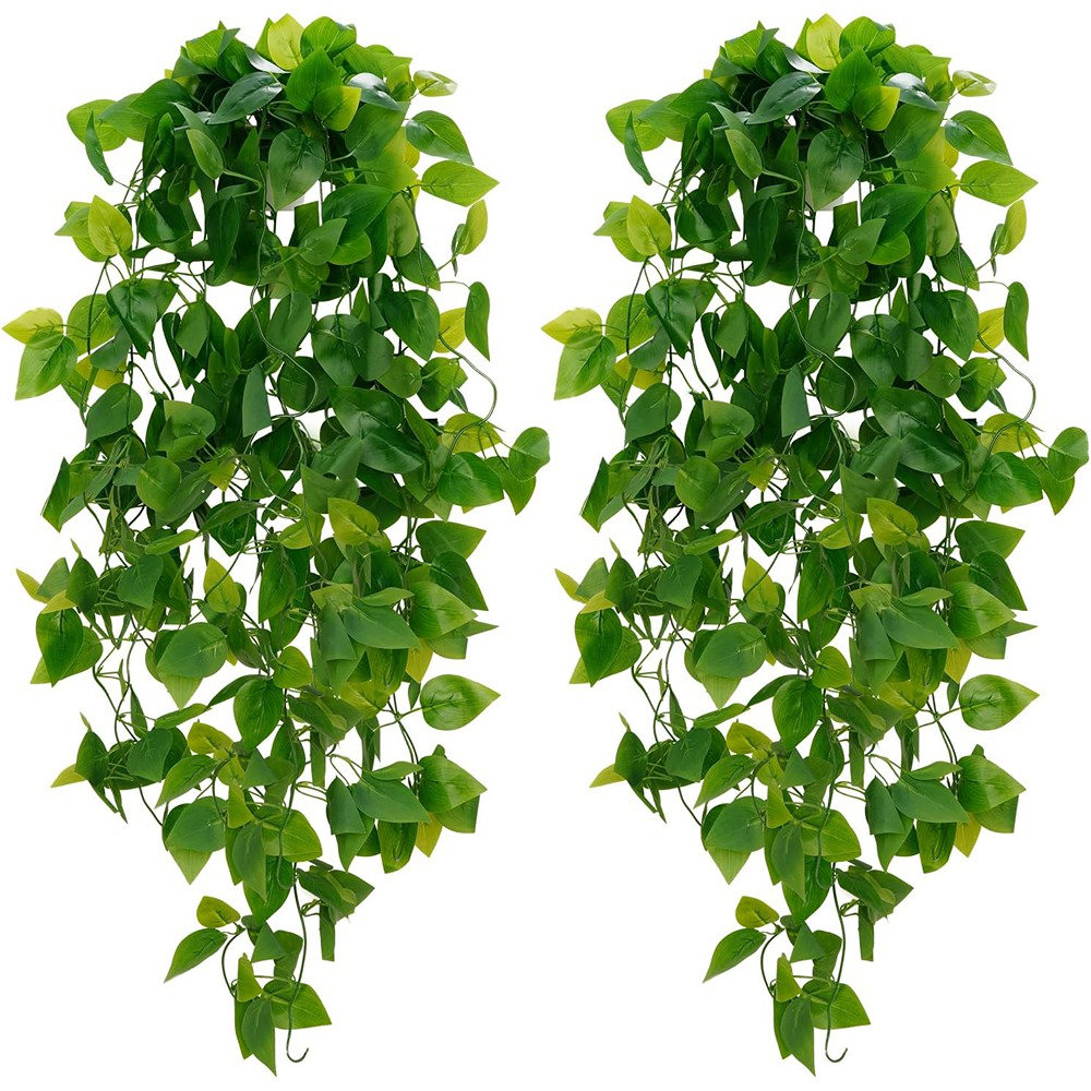 Primrue Bleum Cade Fake Hanging Plants, 2pcs Artificial Hanging Plant ...