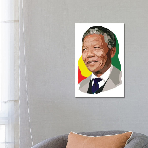 iCanvas Nelson Mandela by Anna Mckay - Wrapped Canvas Print | Wayfair.co.uk