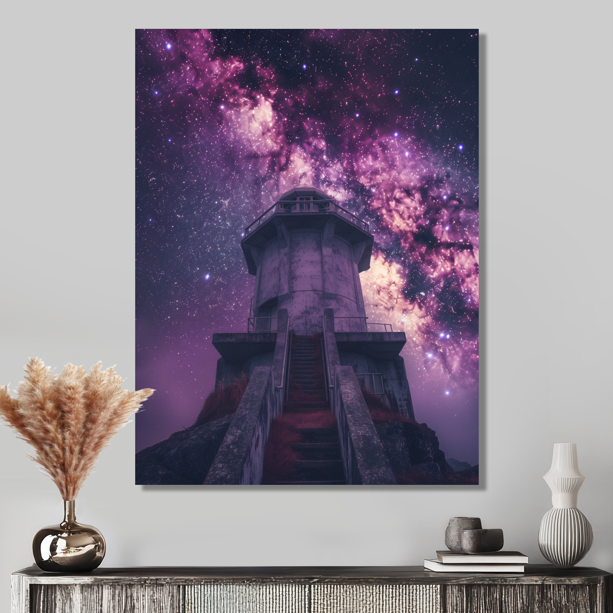 Ebern Designs Purple Space Exploration Observatory Starlight I ...