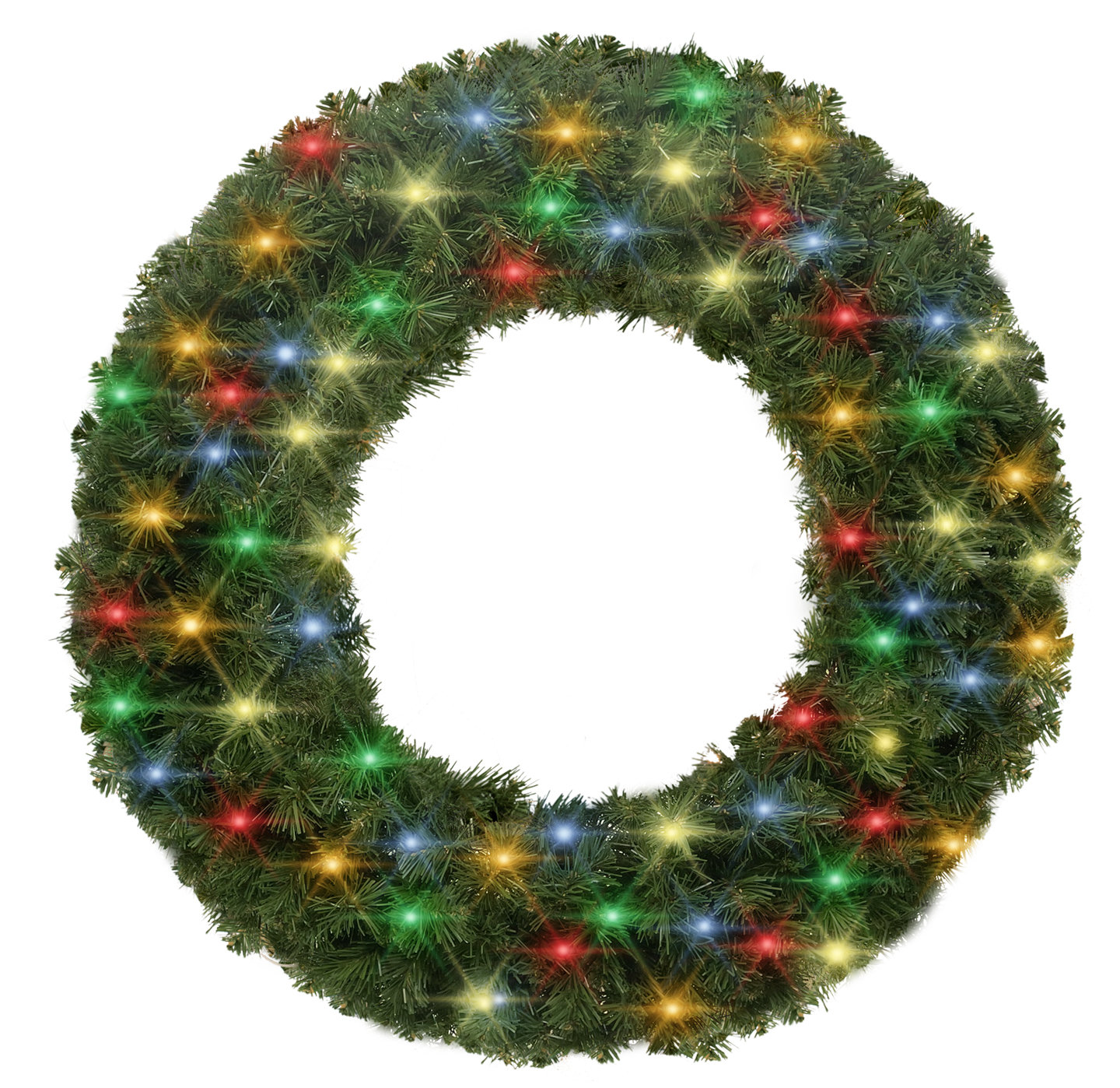Queens of Christmas Lighted PVC Wreath & Reviews - Wayfair Canada