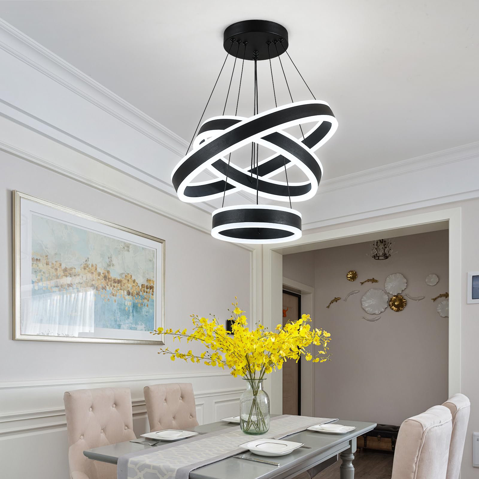 Ivy Bronx Modern LED Chandeliers Adjustable Hanging - Wayfair Canada