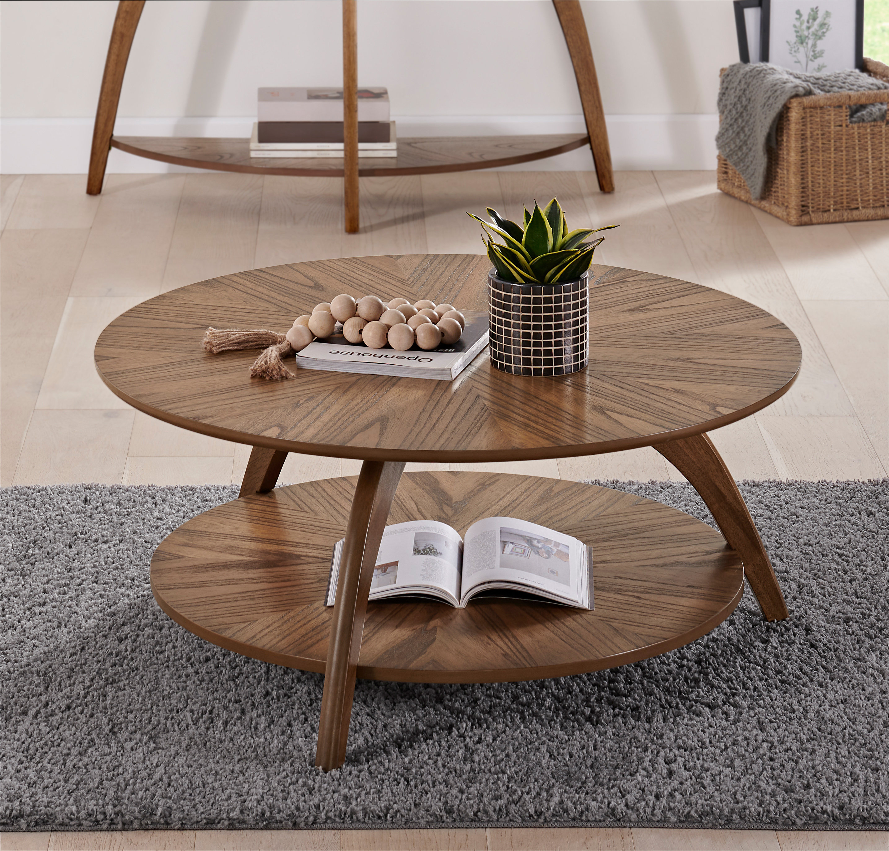 Wade Logan Atreu Wood Coffee Table with Storage & Reviews | Wayfair