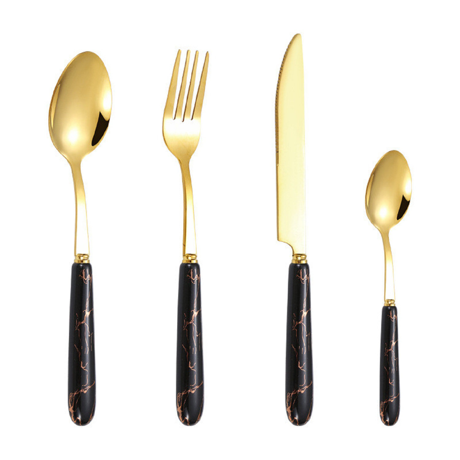 Mercer41 Huy 4 Piece Flatware Set Service for 1 | Wayfair