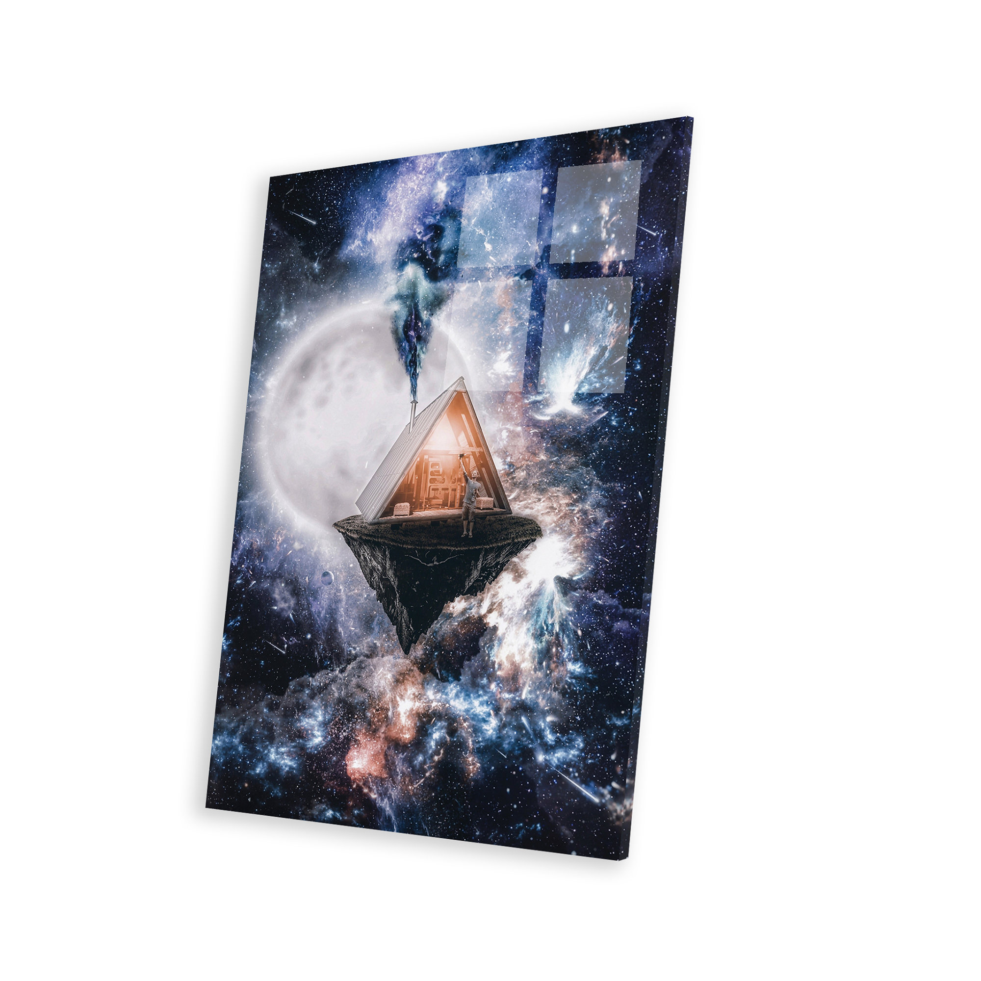 Trinx Space Selfie at Homme in Front of Full Moon - No Frame Print ...