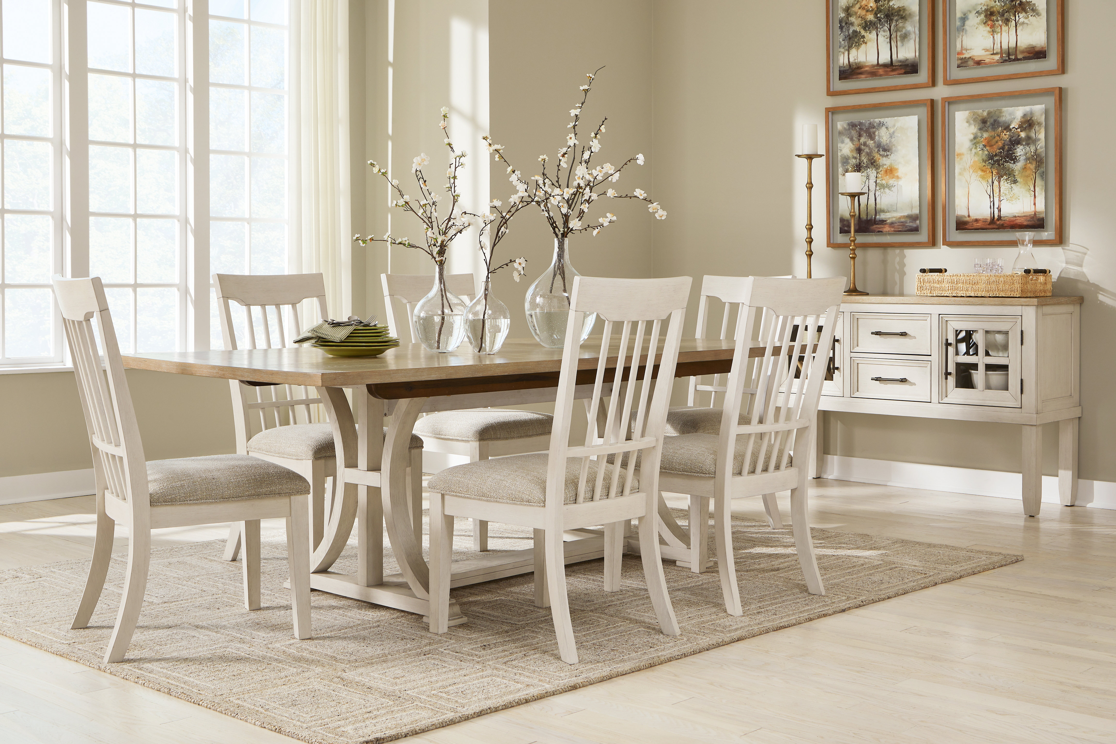 Rosalind Wheeler Shaybrock Dining Table and Chairs - Wayfair Canada