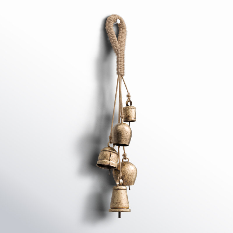 Kelly Clarkson Home Kristen Metal Vertical Hanging Decorative Cow Bells ...